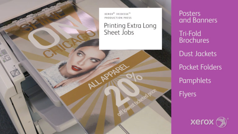 Printing Extra Long Sheets with the Xerox Iridesse Production Press